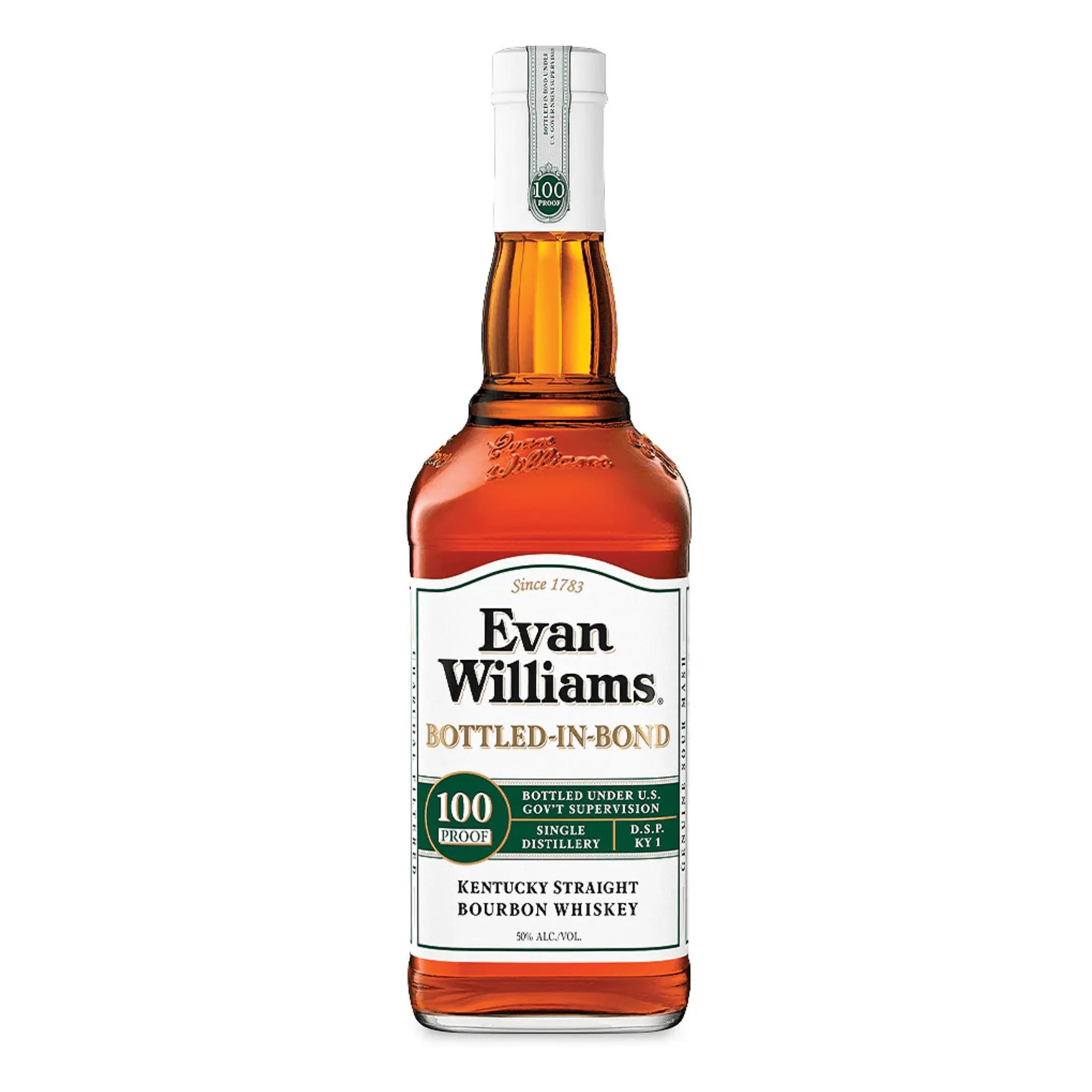 Evan Williams Bottled In Bond 100 Proof Kentucky Straight Bourbon ...