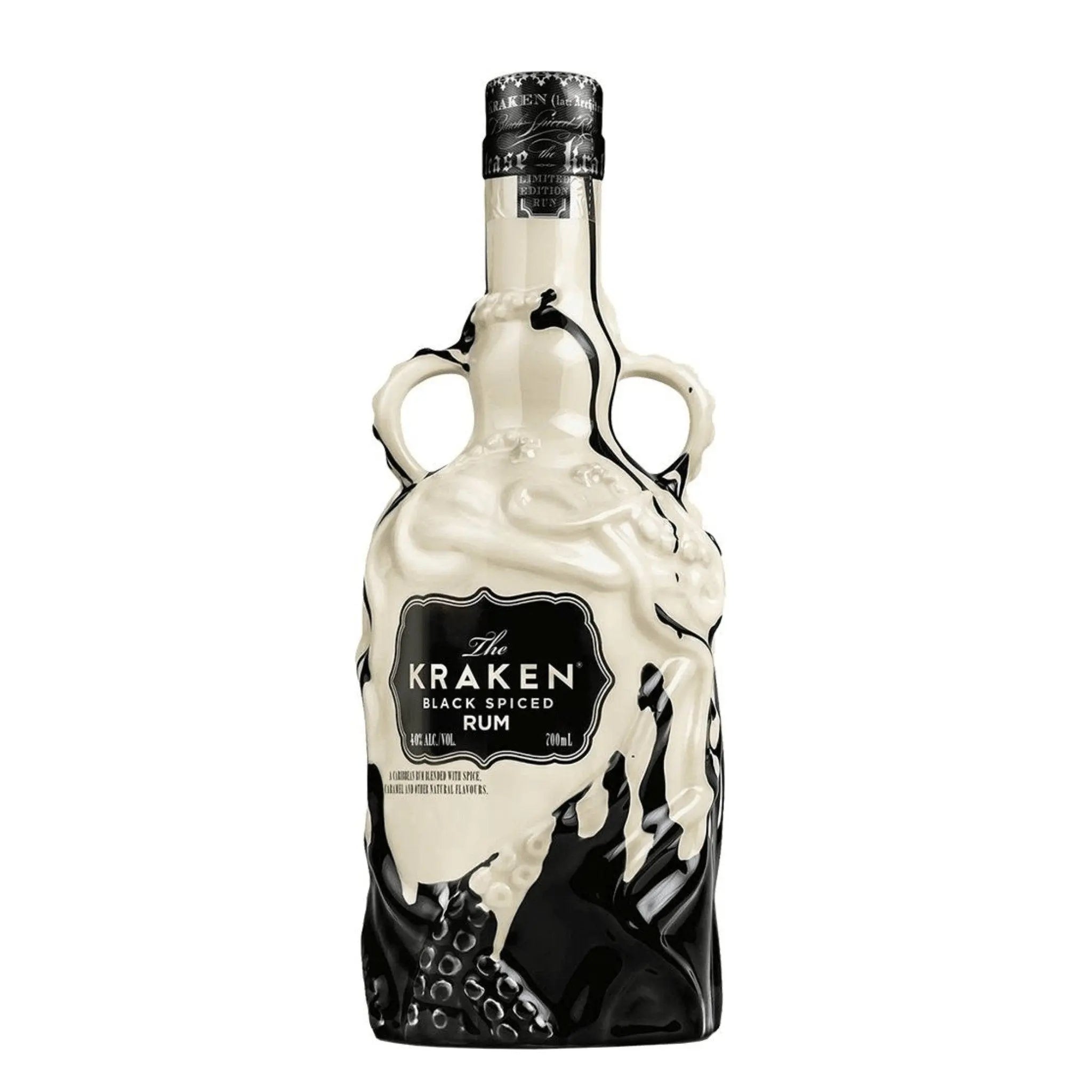 The Kraken White and Black Ceramic Limited Edition Spiced Rum 700ml ...